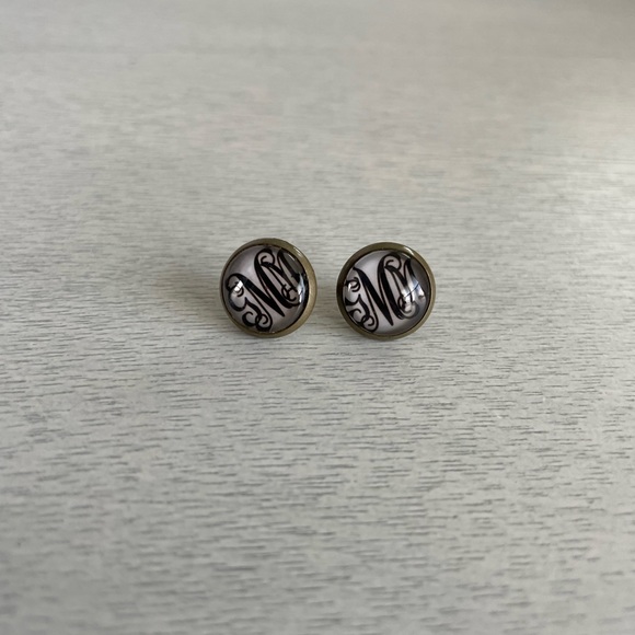 Jewelry | Monogrammed Stud Earrings | Poshmark